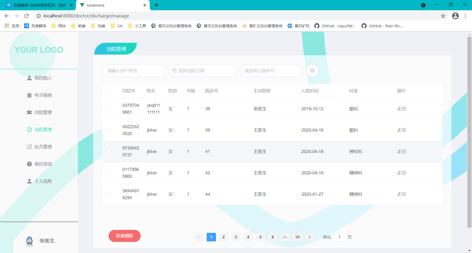 在线电子病历系统（Spring Boot+Element UI）_电子病例系统在线试用-CSDN博客