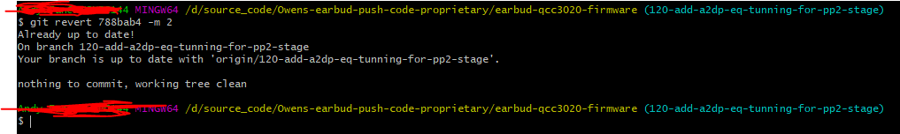 Git Revert回滚merge提交时报错（commit Xxx Is A Merge But No M Option ）is A 
