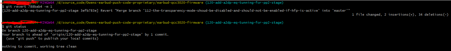 git revert回滚merge提交时报错（commit xxx is a merge but no -m option ）_is a merge but no -m option was ...