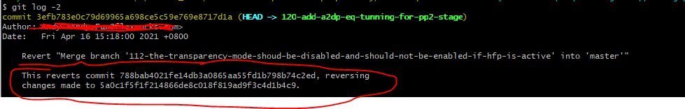 Git Revert回滚merge提交时报错(commit Xxx Is A Merge But No M Option ) Is A
