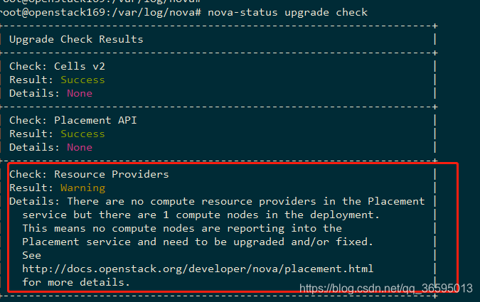 解决openstack验证报错 Details There Are No Compute Resource Providers In The