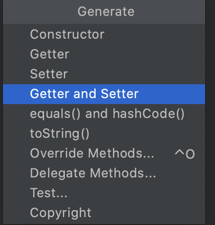IDEA自动生成getter/setter方法快捷键(mac)_mac idea shengchenggetet-CSDN博客