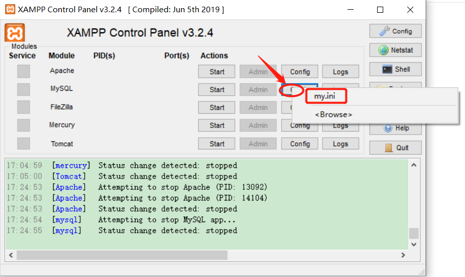 【问题解决方法】安装完XAMPP后，无法启动apache:This may be due to a blocked port_"check ...
