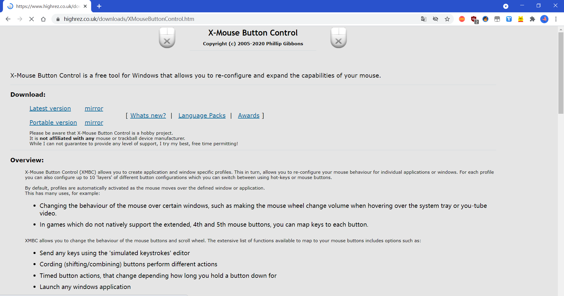 X-Mouse Button Control修改侧键基本功能介绍-CSDN博客