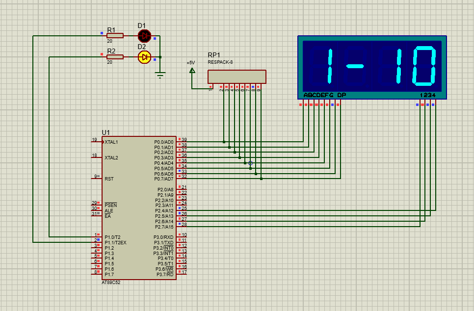 【Proteus】LED与动态数码管结合_动态数码管在proteus中该怎么连接-CSDN博客