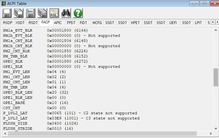 FACP - Fixed ACPI Description Table (FADT)-CSDN博客