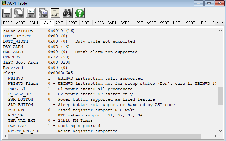 FACP - Fixed ACPI Description Table (FADT)-CSDN博客