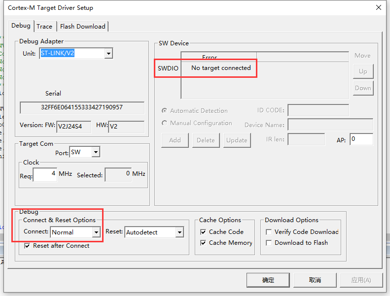 STM32要按复位键才能下载问题解决_为什么我stlink必须要接rest才能下载-CSDN博客