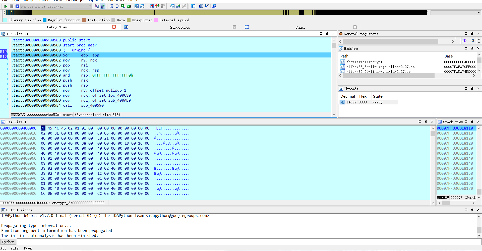 IDA远程动态调试(linux & Windows)_ida远程调试-CSDN博客