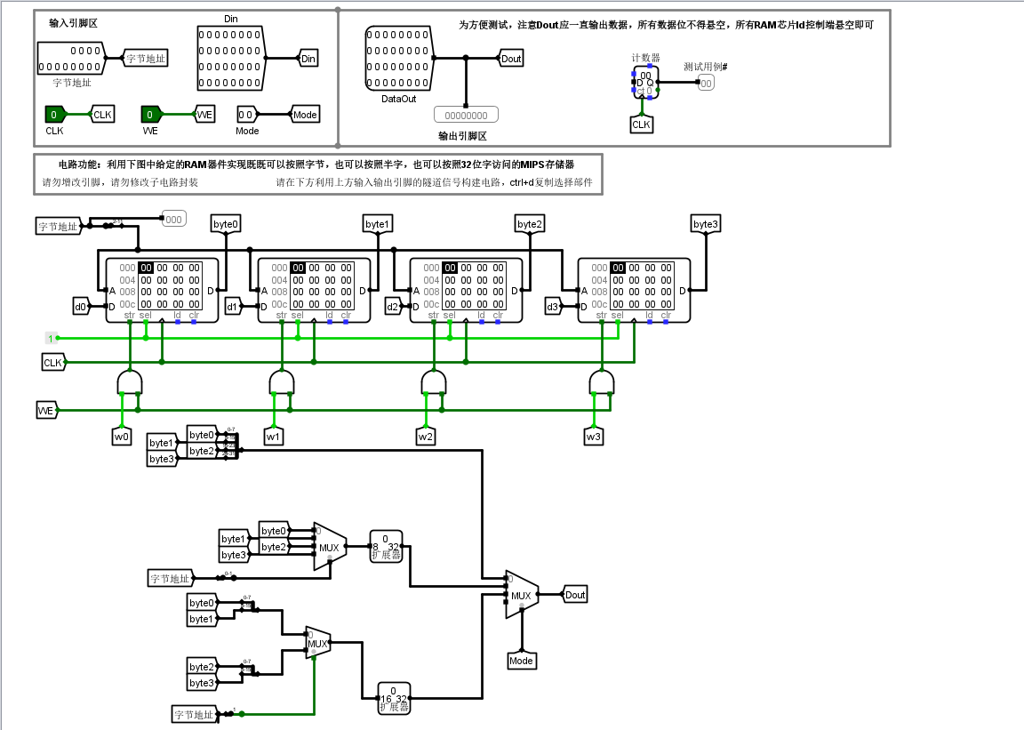 计算机组成原理存储系统logisim_cache直接相联logisim电路-CSDN博客