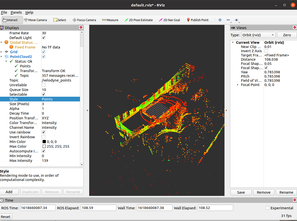 ros学习笔记——用rviz播放激光点云数据包_rviz不需要frame id播放点云-CSDN博客