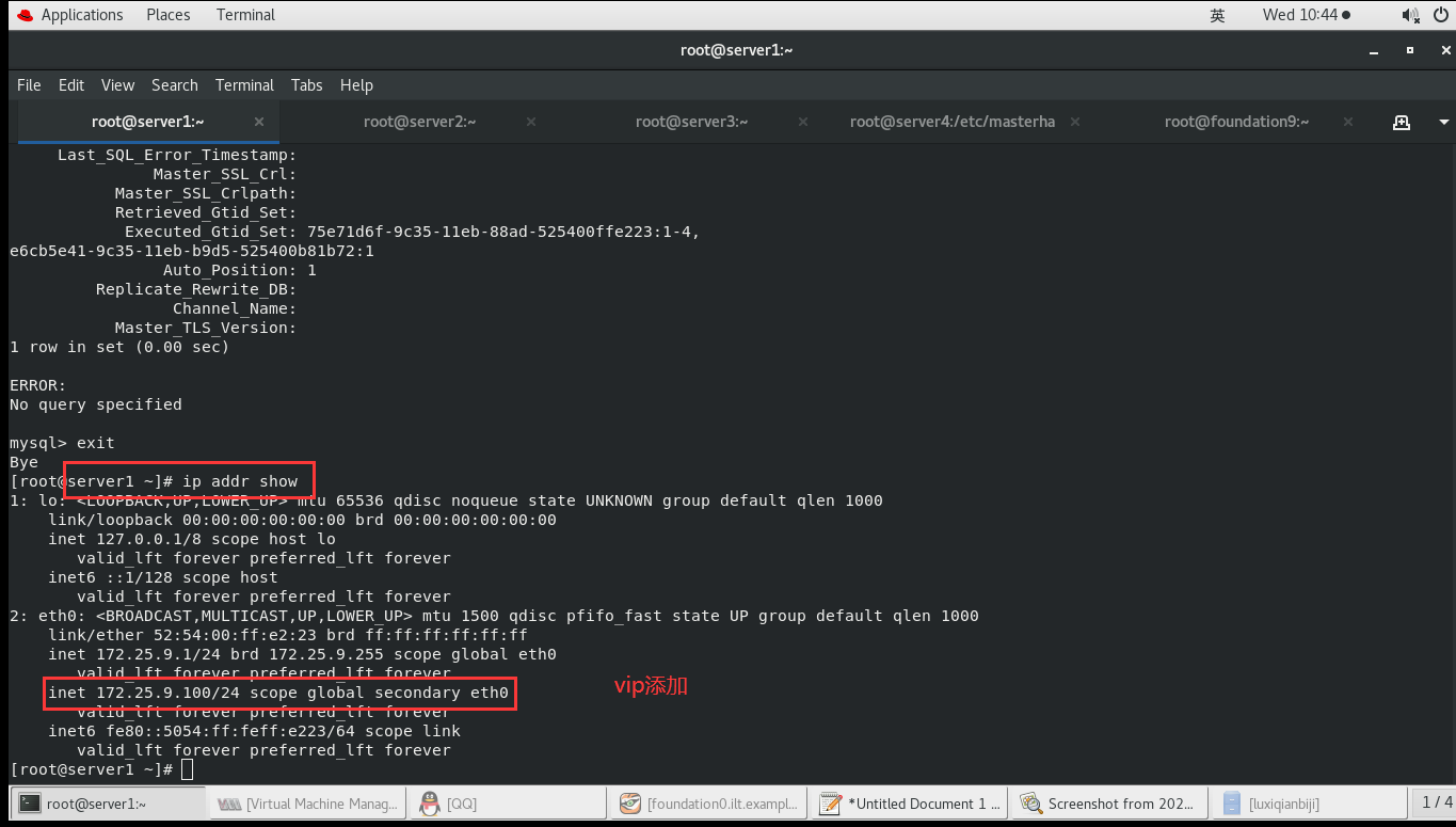 mysql数据库的主从切换及vip漂移_mysql主从之间的互相漂移的业-CSDN博客