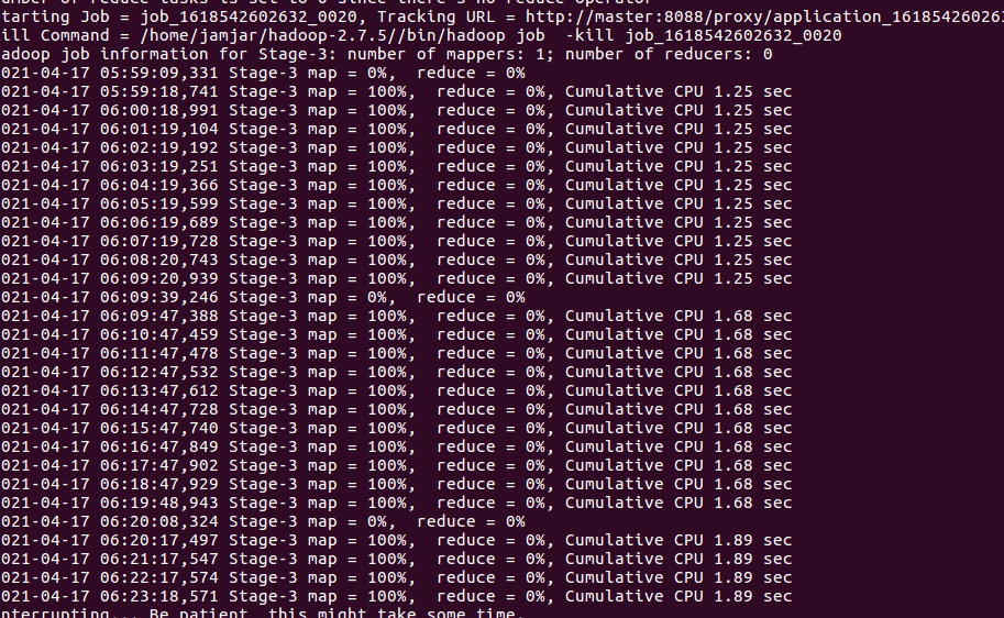 Hive整合Hbase 解决map=100% reduce=0%的问题_hive执行一直卡在map=100%,而reduce=0%-CSDN博客