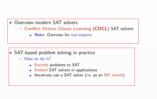 slides笔记——CDCL SAT Solver & SAT-Based Problem Solving-CSDN博客