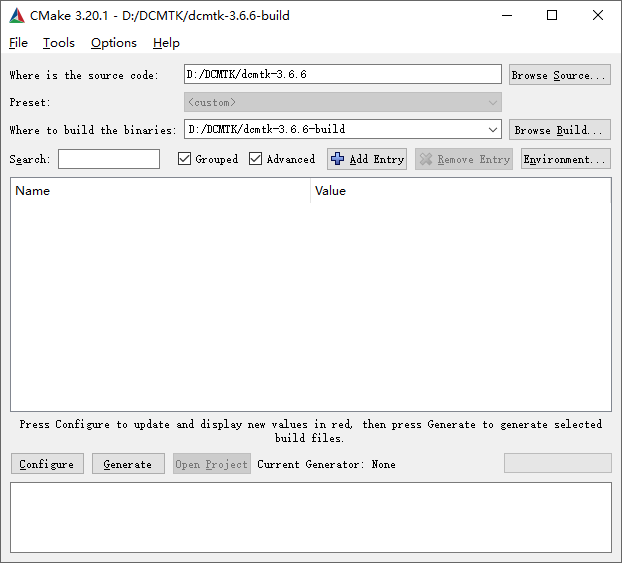 DCMTK在windows下的编译与安装（CMAKE+Visual Studio 2017）_dcmtk安装-CSDN博客