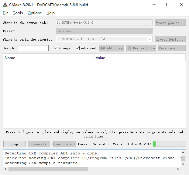 DCMTK在windows下的编译与安装（CMAKE+Visual Studio 2017）_dcmtk安装-CSDN博客