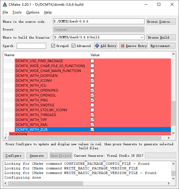 DCMTK在windows下的编译与安装（CMAKE+Visual Studio 2017）_cmake jpegcodec_sesiria的博客-CSDN博客
