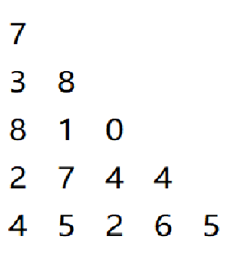 数字三角形的DFS + DP_算法 dp+dfs-CSDN博客
