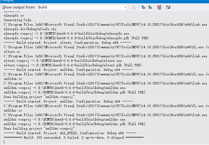 DCMTK在windows下的编译与安装（CMAKE+Visual Studio 2017）_dcmtk安装_sesiria的博客-CSDN博客