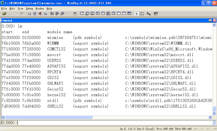 借助windbg在winmine(扫雷)程序中直接获胜-CSDN博客