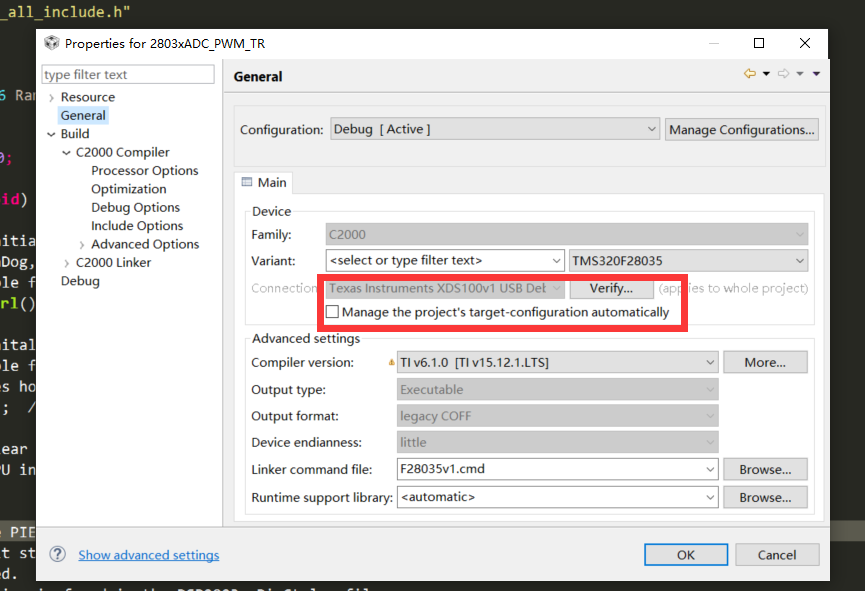 关于DSP28开发环境CCS6常见报错汇总（未完待续）_ccs identifier is undefined-CSDN博客