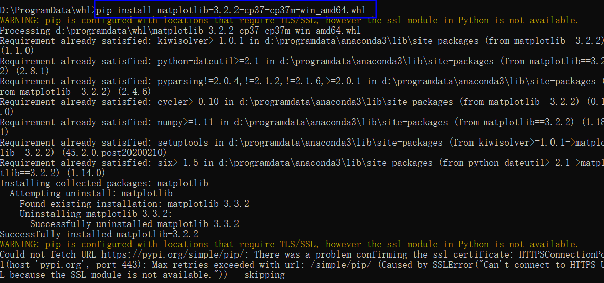 成功解决ImportError: cannot import name ‘ft2font‘ from ‘matplotlib‘-CSDN博客