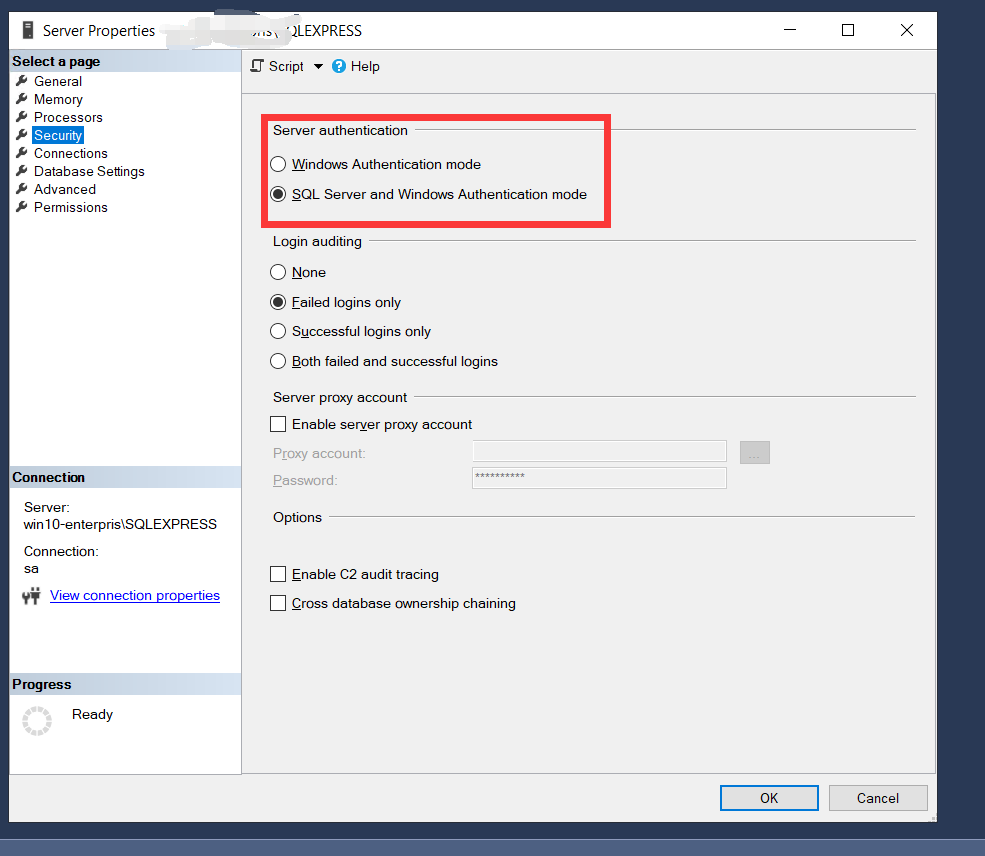 SQL Server启用SA账户_启用sql sa-CSDN博客