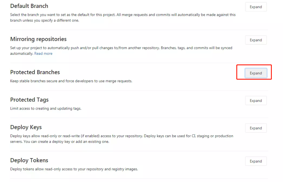 修改gitlib默认master受保护分支_protected branches-CSDN博客