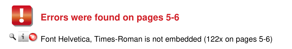 IEEE PDF Express 报错Font Helvetica, Times-Roman is not embedded_ieee的ieee pdf express的错误报告都是什么意思 ...