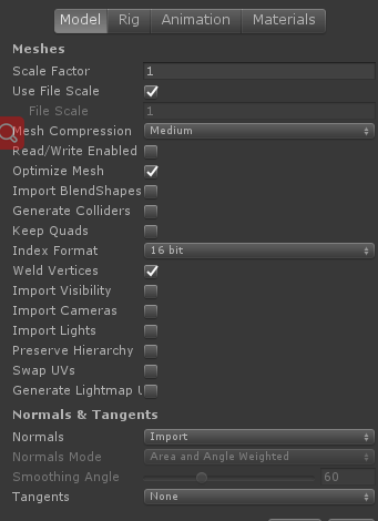 性能优化——FBX设置优化Model面板部分_unity fbx model参数-CSDN博客