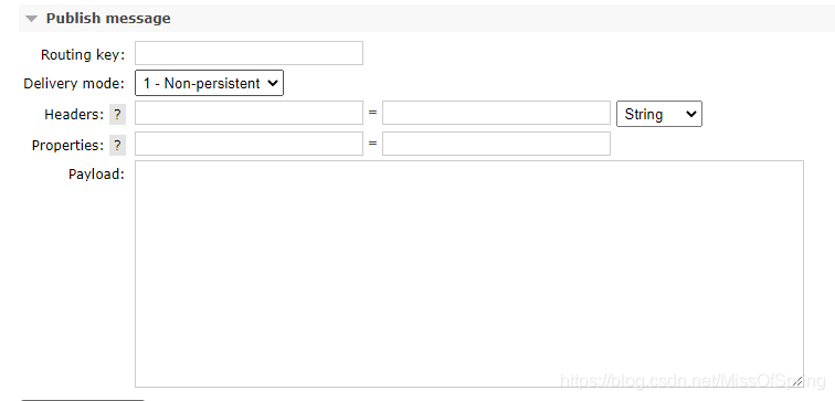 Rabbit Mq在管理界面添加消息publish Message Csdn博客