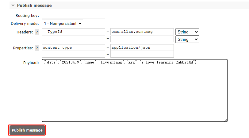 Rabbit MQ在管理界面添加消息_publish message-CSDN博客