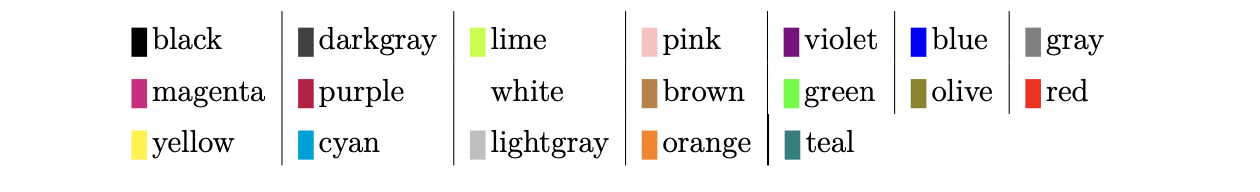 LaTeX中的颜色设置_latex 曲线颜色-CSDN博客