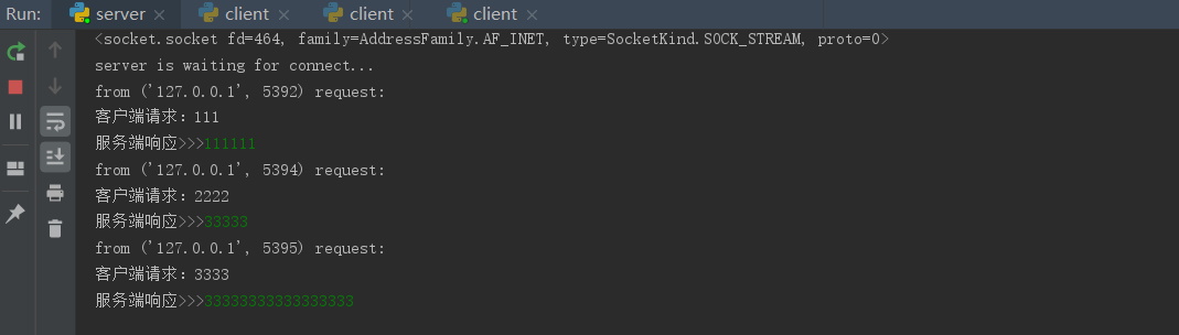 py网络编程socket实践_py 运行的时候输出conn is: