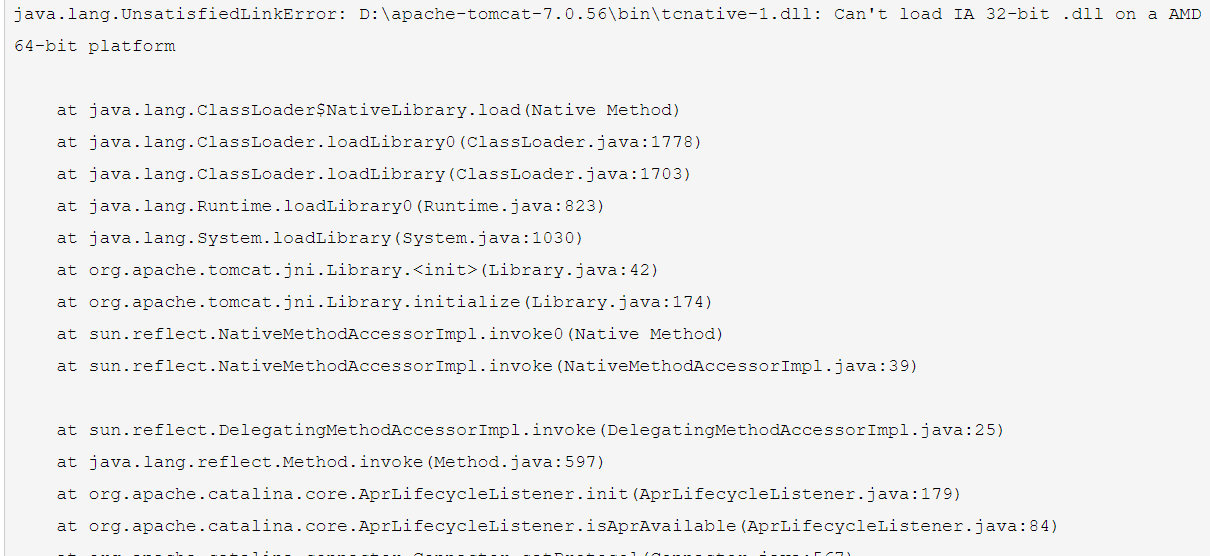 Tomcat:Can‘t load IA 32-bit .dll on a AMD 64-bit platform问题的解决_tomcat项目报错64位不匹配32位-CSDN博客