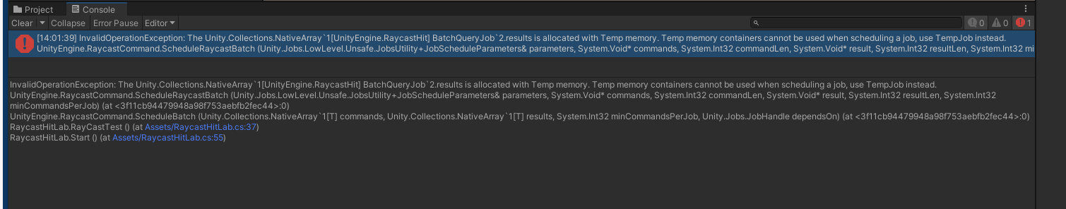 使用RaycastCommand进行批量的射线检测-CSDN博客