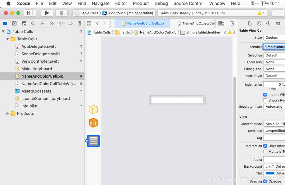 Ios:使用table View类表视图)实现显示数据列表详解table View Csdn博客 9035