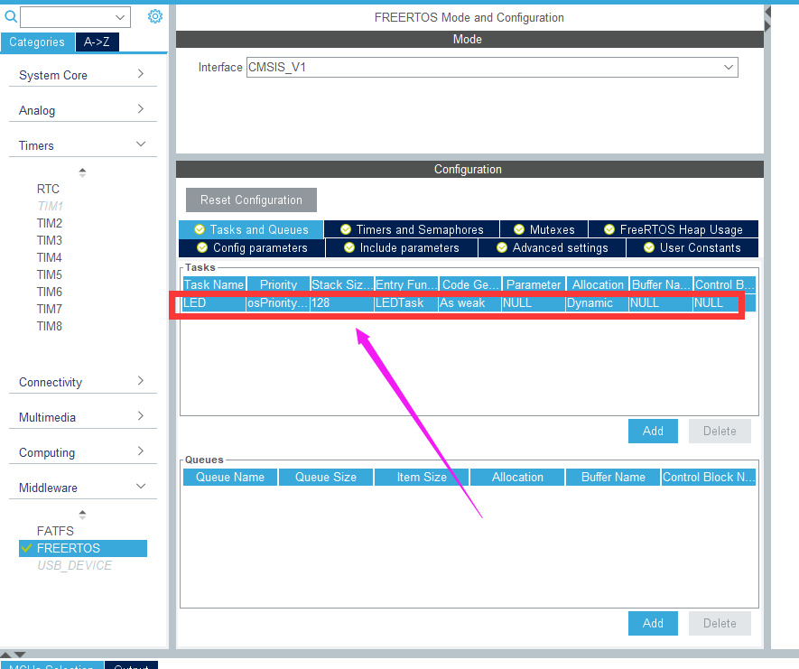 stm32cubeMX+FreeRTOS（1）——点灯-CSDN博客