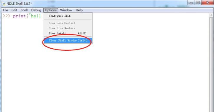 Python3自带编辑器IDLE的手动清屏创建快捷键使用快捷操作清屏处理_zzdummy-CSDN博客