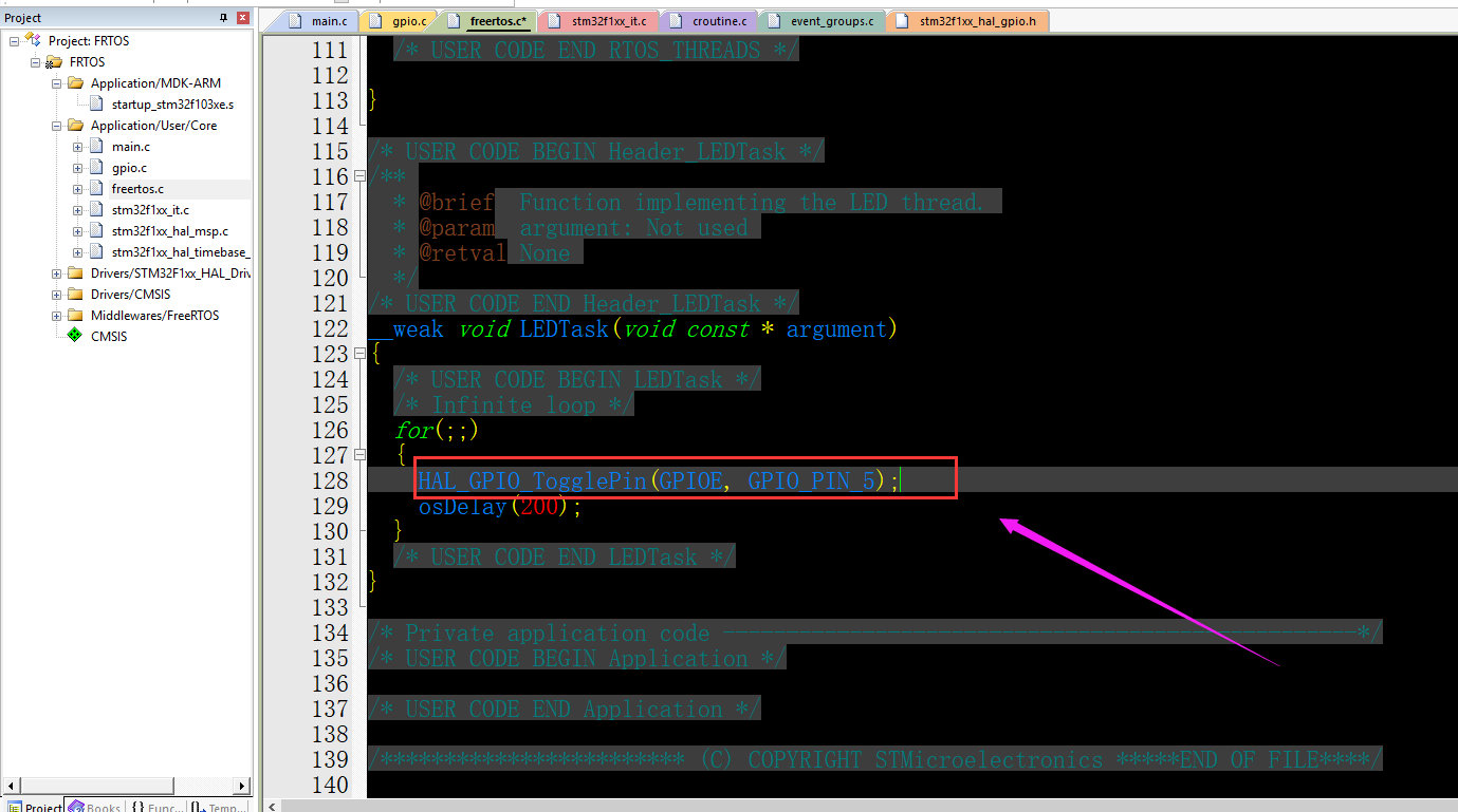 stm32cubeMX+FreeRTOS（1）——点灯-CSDN博客