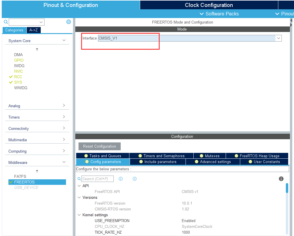 stm32cubeMX+FreeRTOS（1）——点灯-CSDN博客