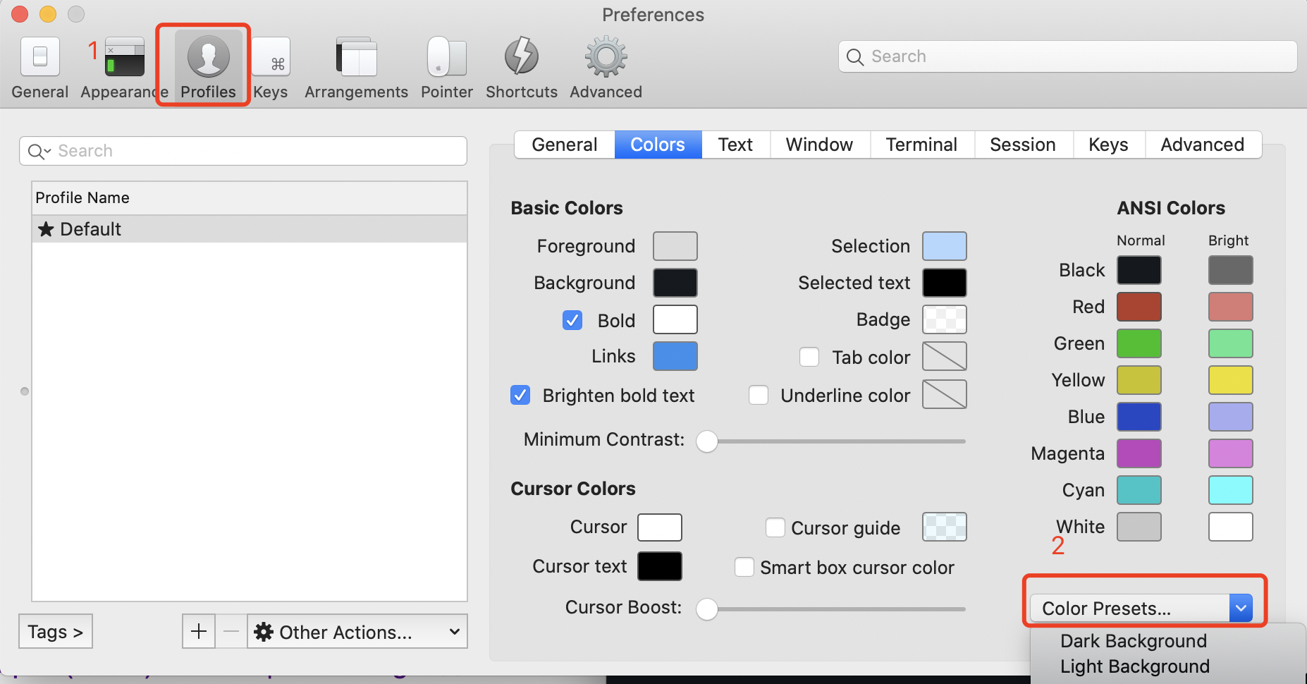 iTerm2+zsh 安装和样式调整，让你的 终端 更加实用炫酷_如何修改iterm 显示字体颜色-CSDN博客