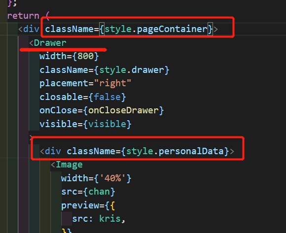 AntDesign自定义Drawer抽屉组件内容样式不生效问题_antd drawer 宽度设置无效-CSDN博客