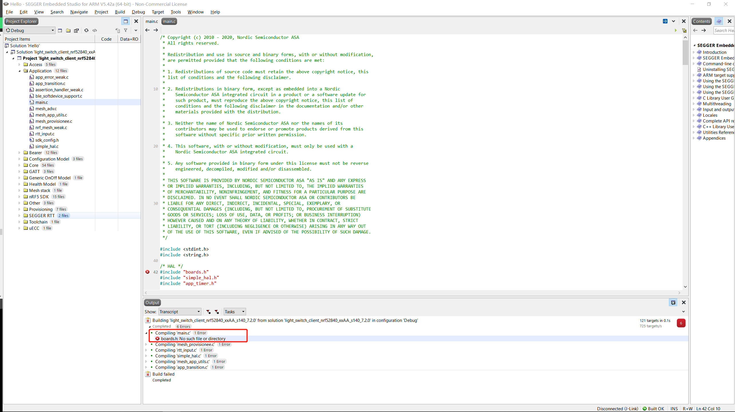 Nordic Bluetooth Mesh例程测试_boards.h: no such file or directory-CSDN博客