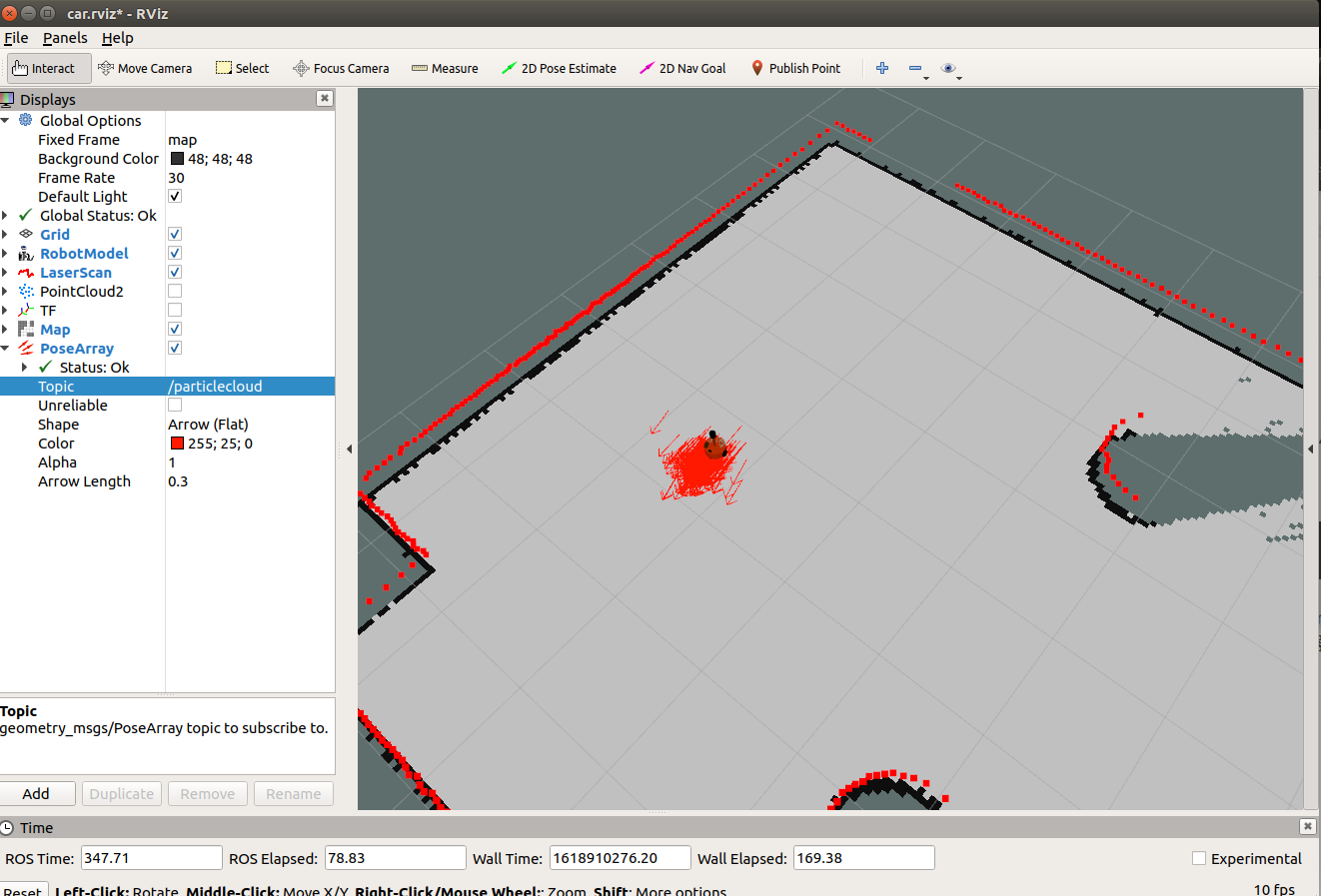 ROS教程 Gazebo仿真(6)-SLAM之gmapping 导航实现 amcl_gazebo仿真gmapping-CSDN博客