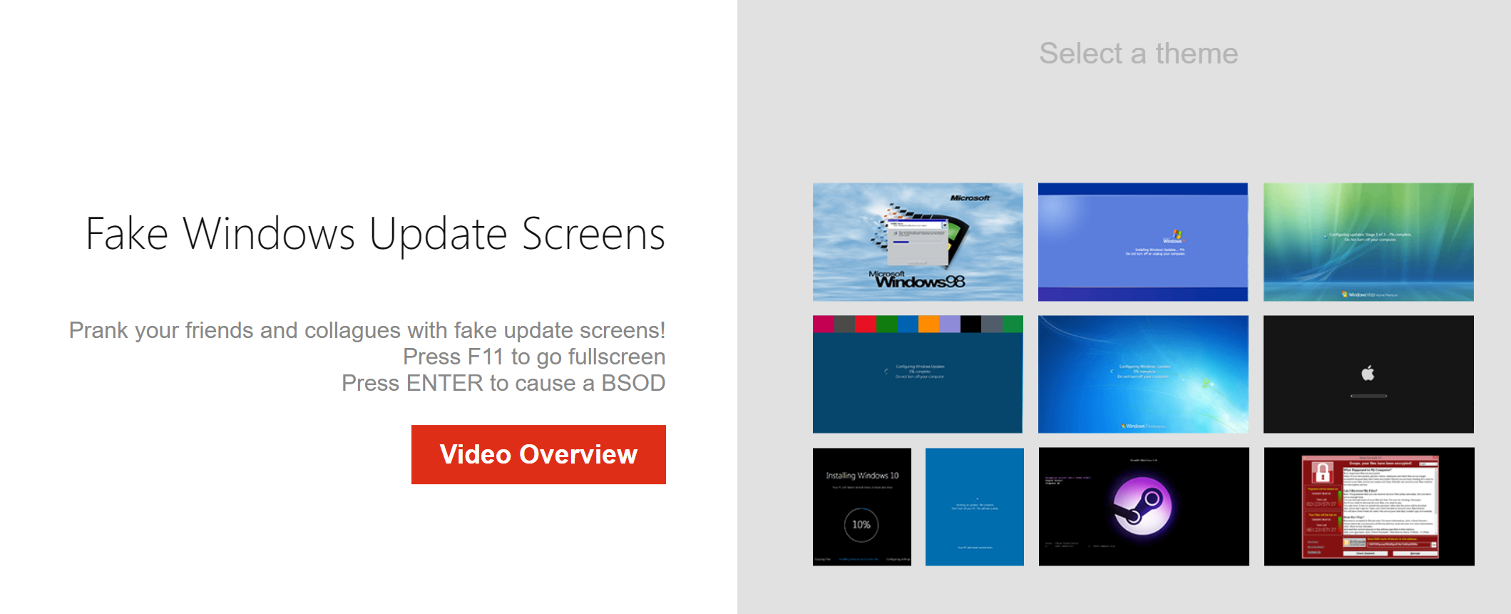 【有手就行】电脑蓝屏恶搞（附带一键复原方法）_模拟蓝屏的网站-CSDN博客