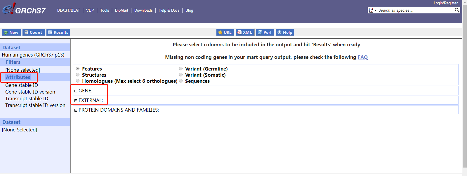 ensembl数据库BioMart使用，查找转录本ID在ensembl与refseq中的对应关系_ensembl的转录本号怎么查询-CSDN博客