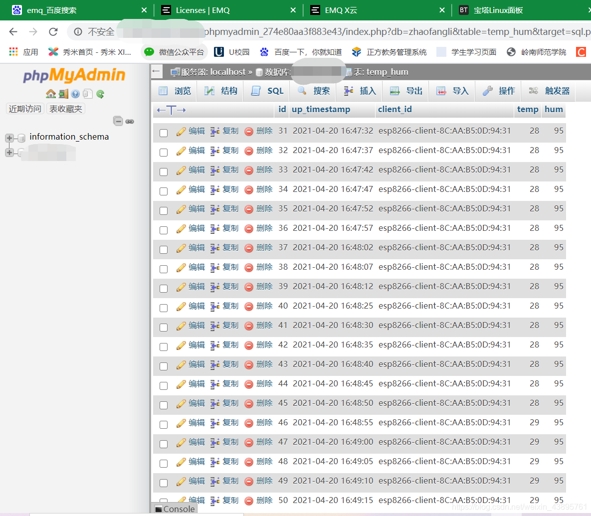 Mqtt与mysql数据持久化实验(esp32、mqtt、mysql、云服务器)temphumง ••ง Zziu的博客 Csdn博客