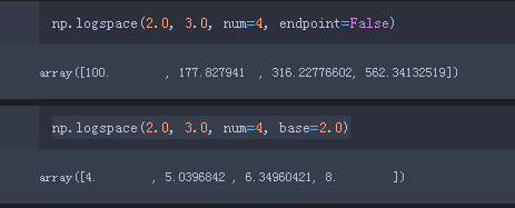 【Python-numpy】range()、np.arange()、np.linspace()、np.logspace()的使用和区别，list和array不同_start和stop和step ...
